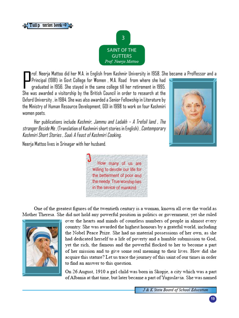 Neerja Mattoo: Mother Teresa's Legacy | PDF | Mother Teresa