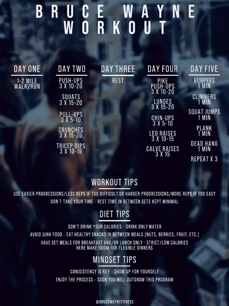 Bruce Wayne Workout | PDF