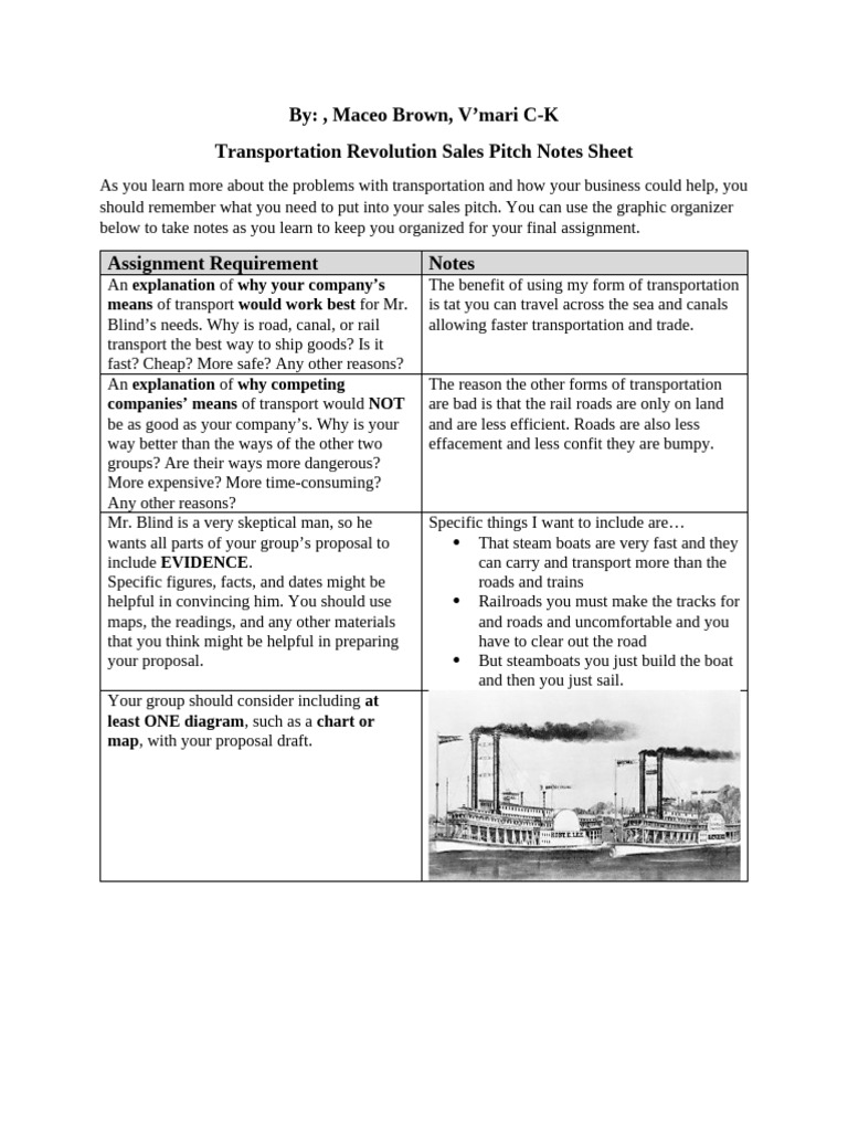 Transportation Graphic Organizer | PDF | Business | Art