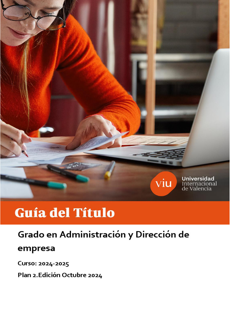 Guía Del Título 2024-2025 ADE | PDF | Evaluación | Marketing