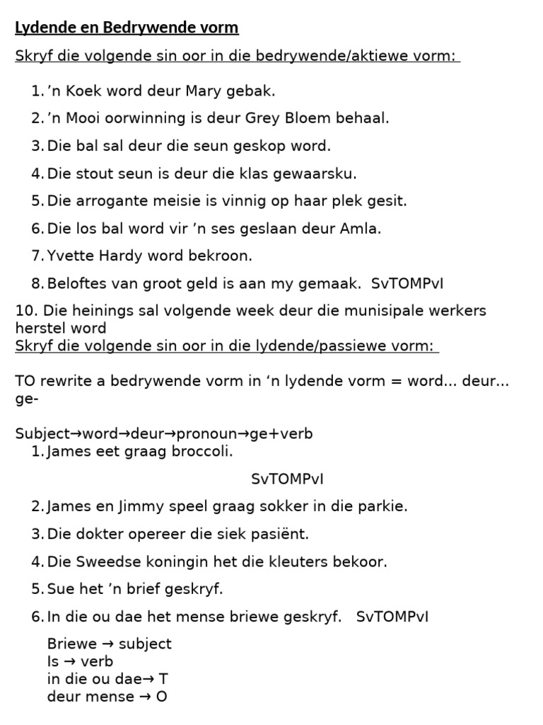 Lydende en Bedrywende Vorm | PDF