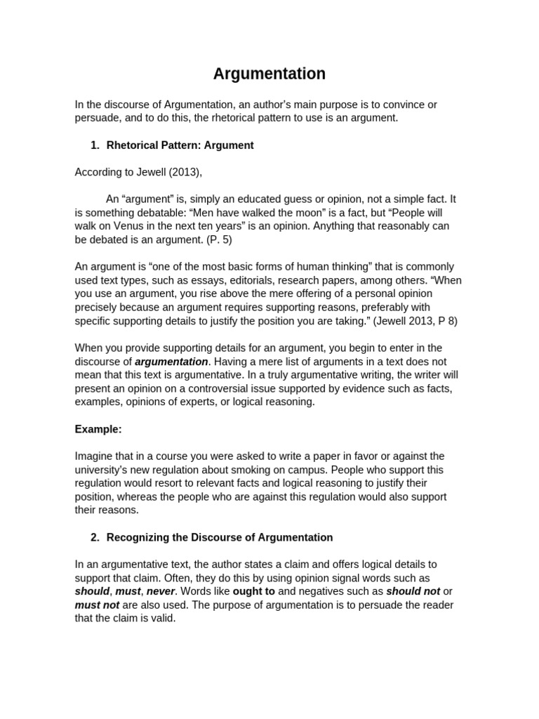Understanding Argumentation Basics | PDF | Argument | Reason