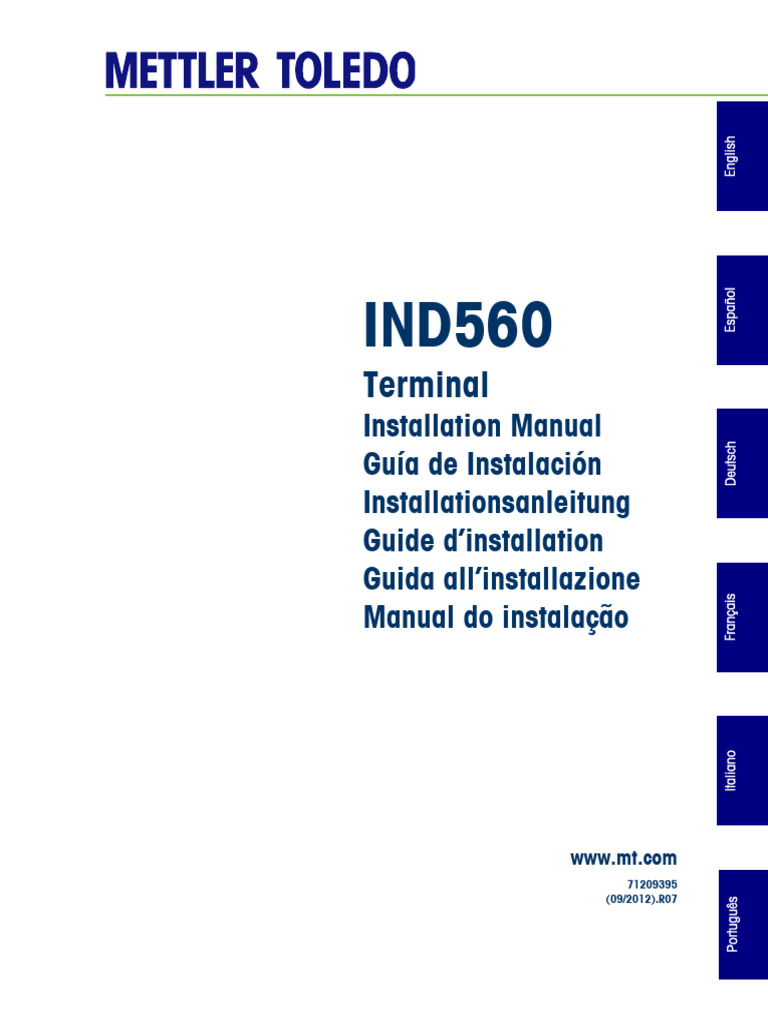 Manual de Instalação Balança IND560 - Parte1 | PDF | Programmable Logic ...