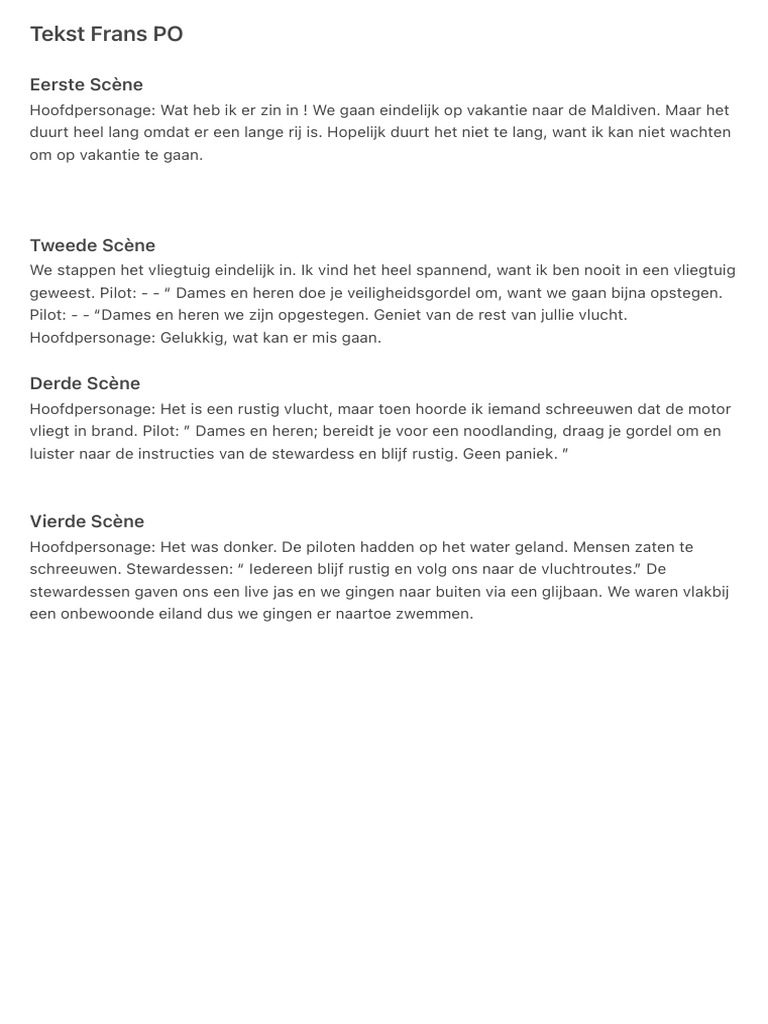 Tekst Frans PO 2 | PDF