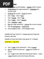 GR 12 Afrikaans Huistaal - Hersiening 2017 - Onderwêreld | PDF