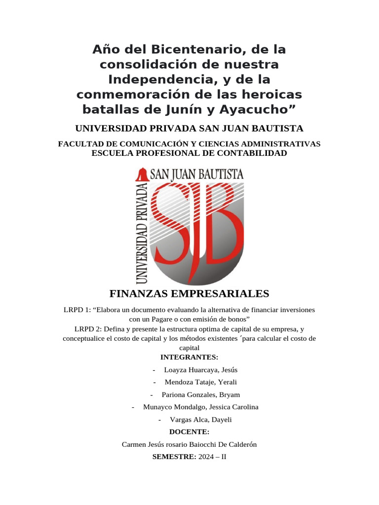 LRPD 2 Finanzas Empresariales | PDF | Business | Sistema financiero