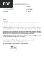 Sample Resumption Letter After Deferment | PDF