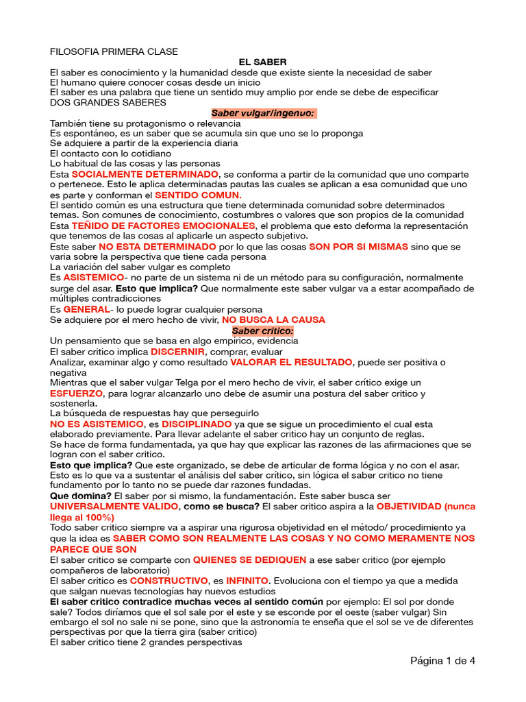 Encuentros 1 y 2 Filsoofia | PDF | Razón | Realidad