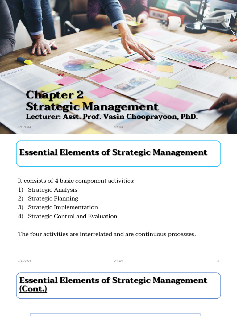 Chapter 2 Strategic Management | PDF | Strategic Management | Strategic ...