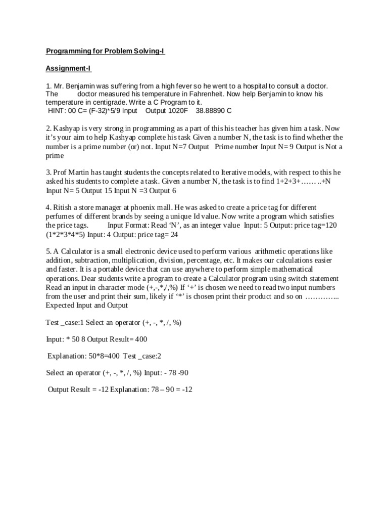 Pps I Assignment I Jyothi | PDF | Prime Number | Numbers