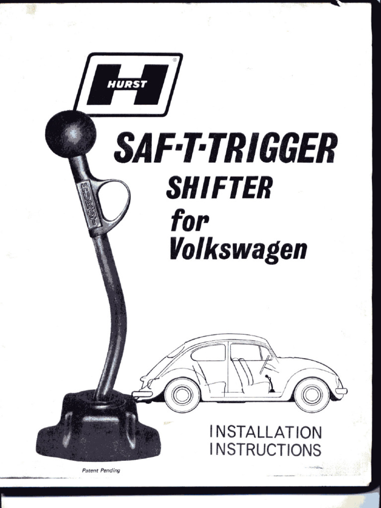 Hurst Saf-T-Trigger Shifter For Volkswagen | PDF