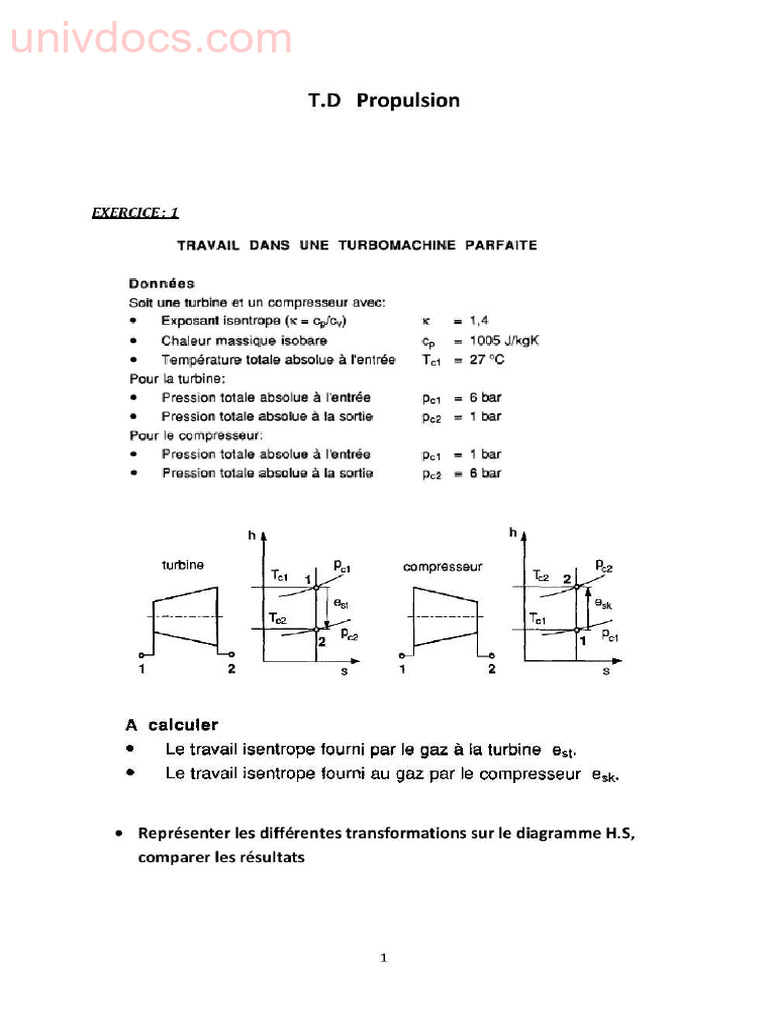 TD .Propultion L3 Aéronatique - TextMark | PDF