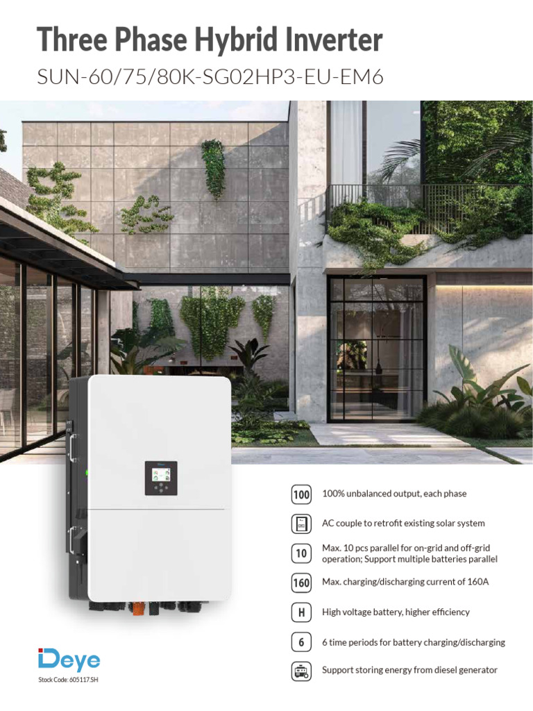 datasheet_sun-60-80k-sg01hp3-eu-bm4_241021_en | PDF | Power Inverter | Power Engineering
