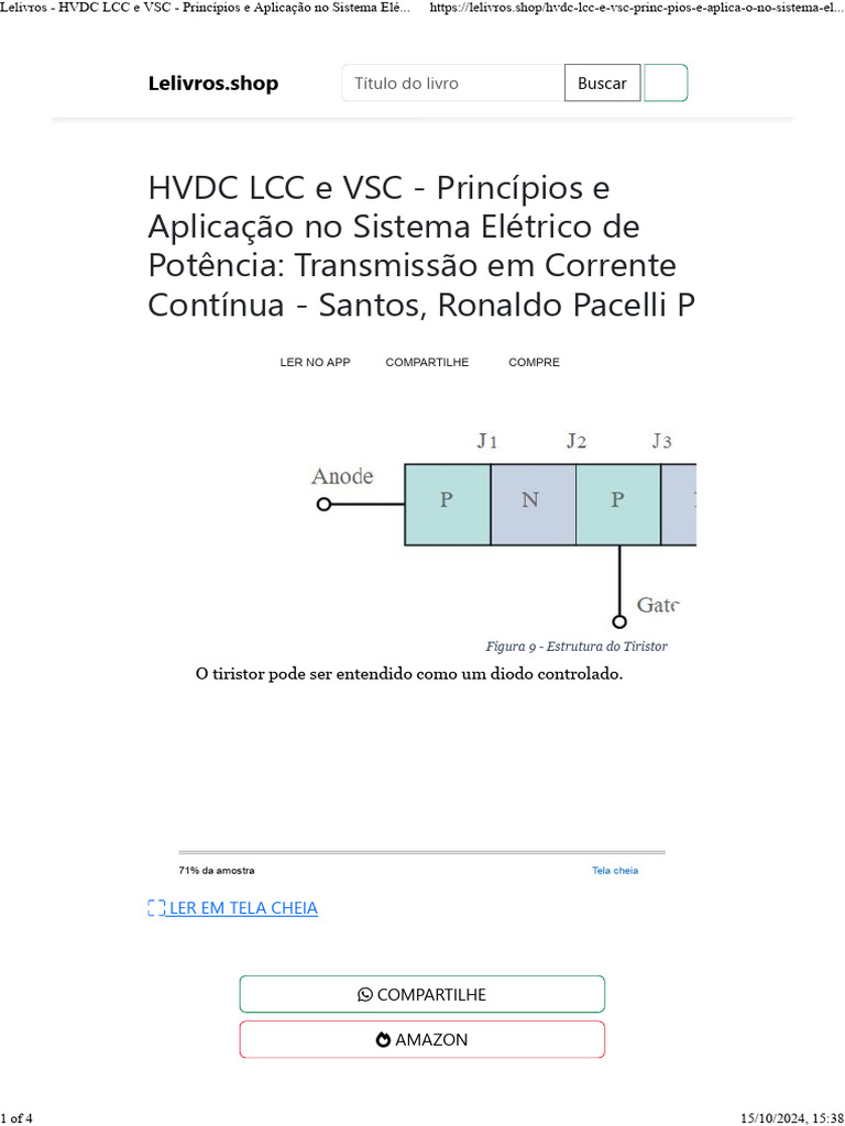 HVDC LCC e VSC - Princípios e Aplicação No Sistema Elétrico de Potência ...