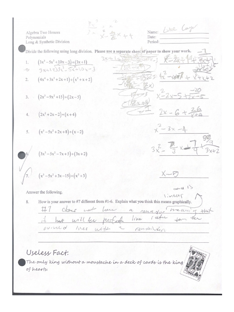 Algebra Two Honors Pdf