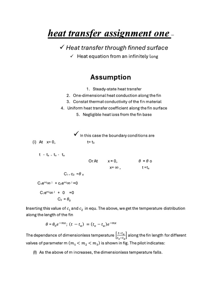 Heat Assignment | PDF