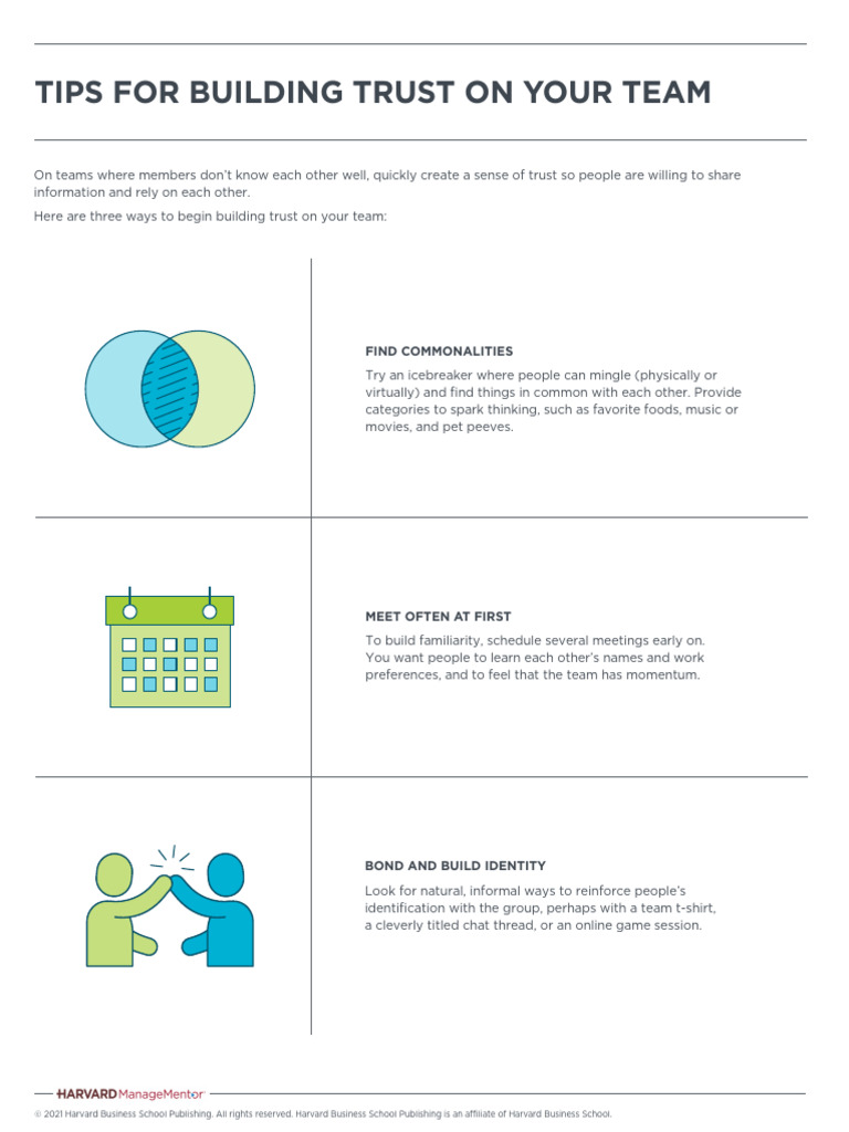 Team Trust-Building Tips | PDF | Career & Growth