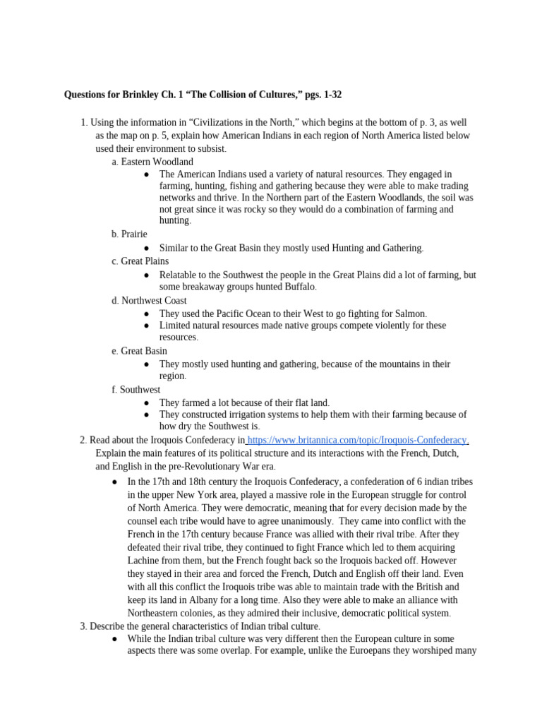 Apush Summer Reading Questions - Unit 1 | PDF | Slavery | Puritans