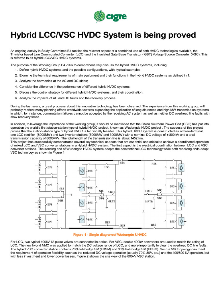 Hybrid LCCVSC HVDC System Is Being Proved | PDF | High Voltage Direct ...