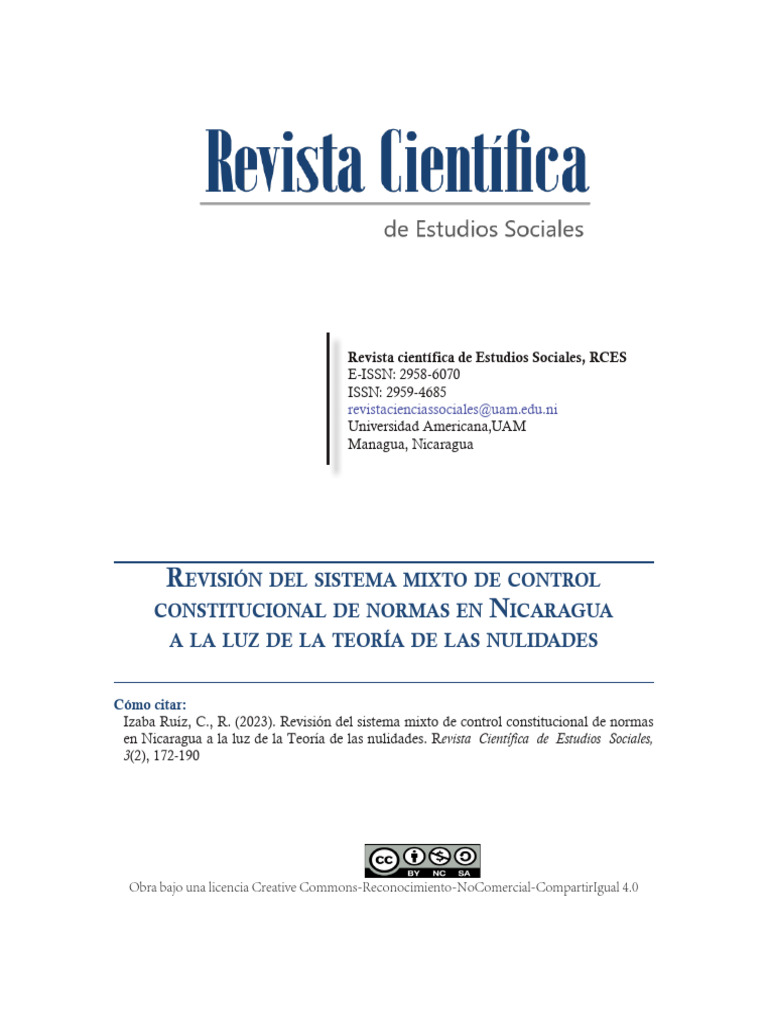 Evisión Del Sistema Mixto de Control Constitucional de Normas en ...