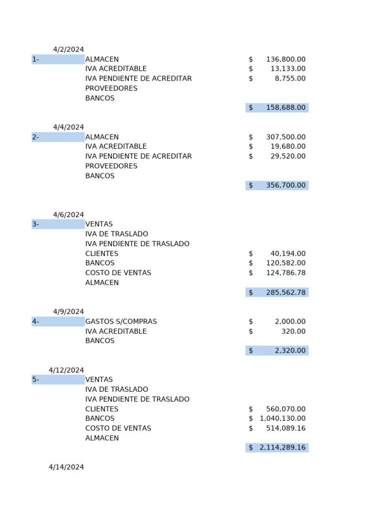 Pract - Abril 2024 Prom - Movil | PDF | Impuesto al valor agregado ...