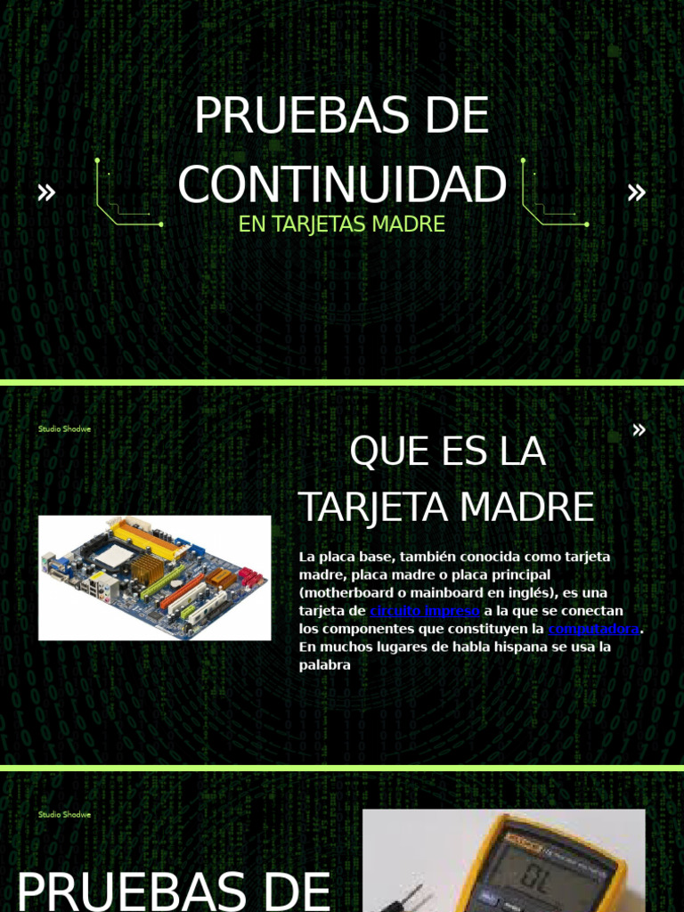 Pruebas de Continuidad | PDF | Red eléctrica | Electrónica