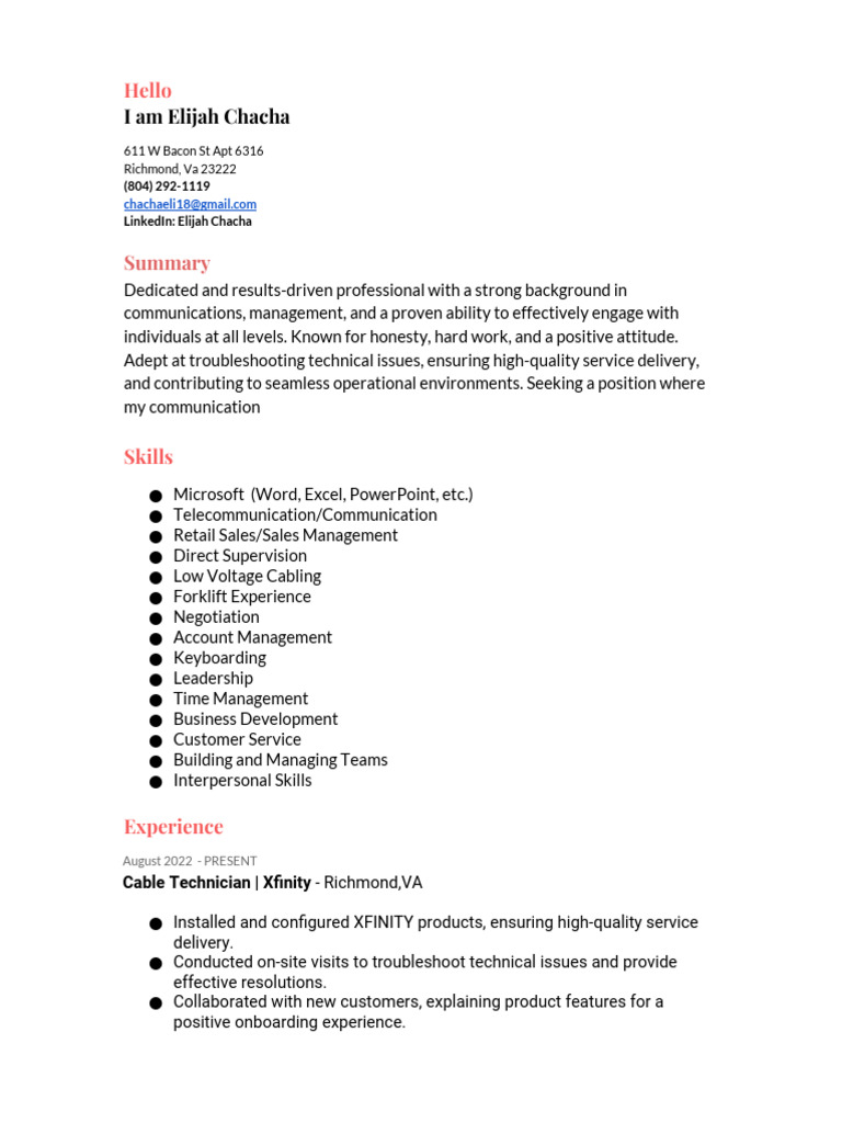 I Am Elijah Chacha: Hello | PDF | Business