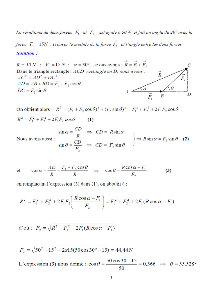 TD2+Solution Mécanique Rationnelle | PDF | Pression | Accélération