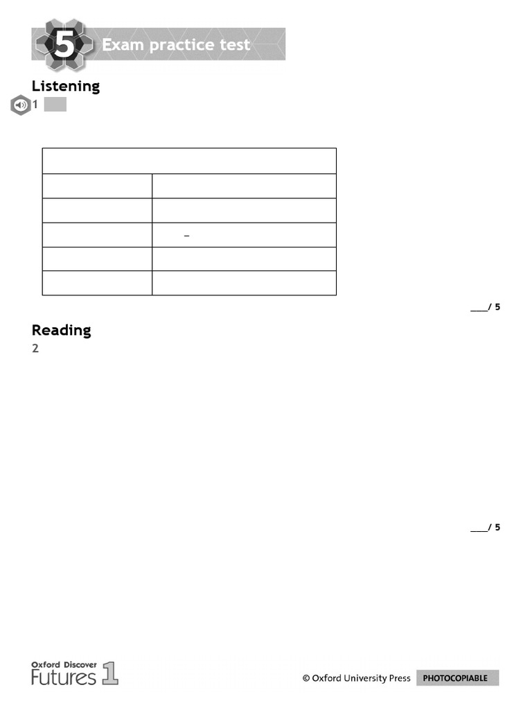 ODF1 Exam Practice Test 5 | PDF