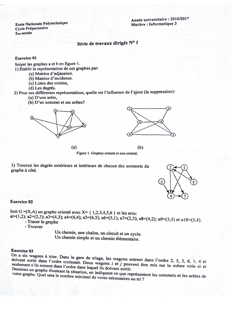 TD Corrig 1,2,3,4 Informatique S3 (TD) | PDF