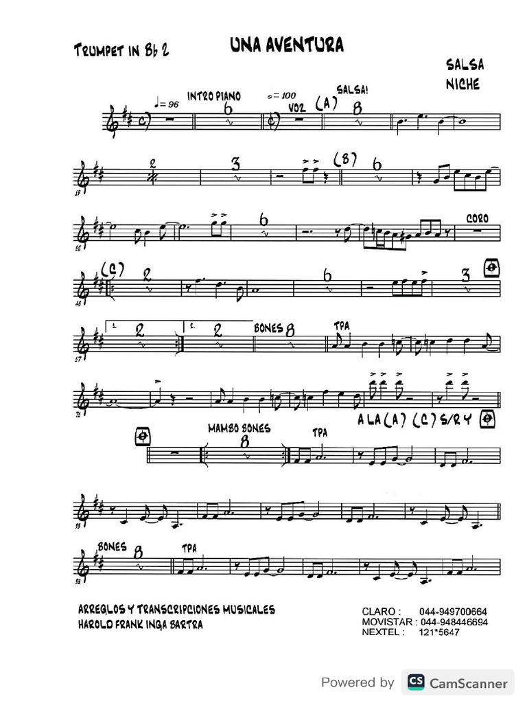 Partituras Trompeta 1 | PDF