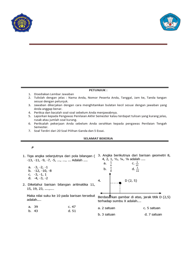 MTK Kelas Viii | PDF