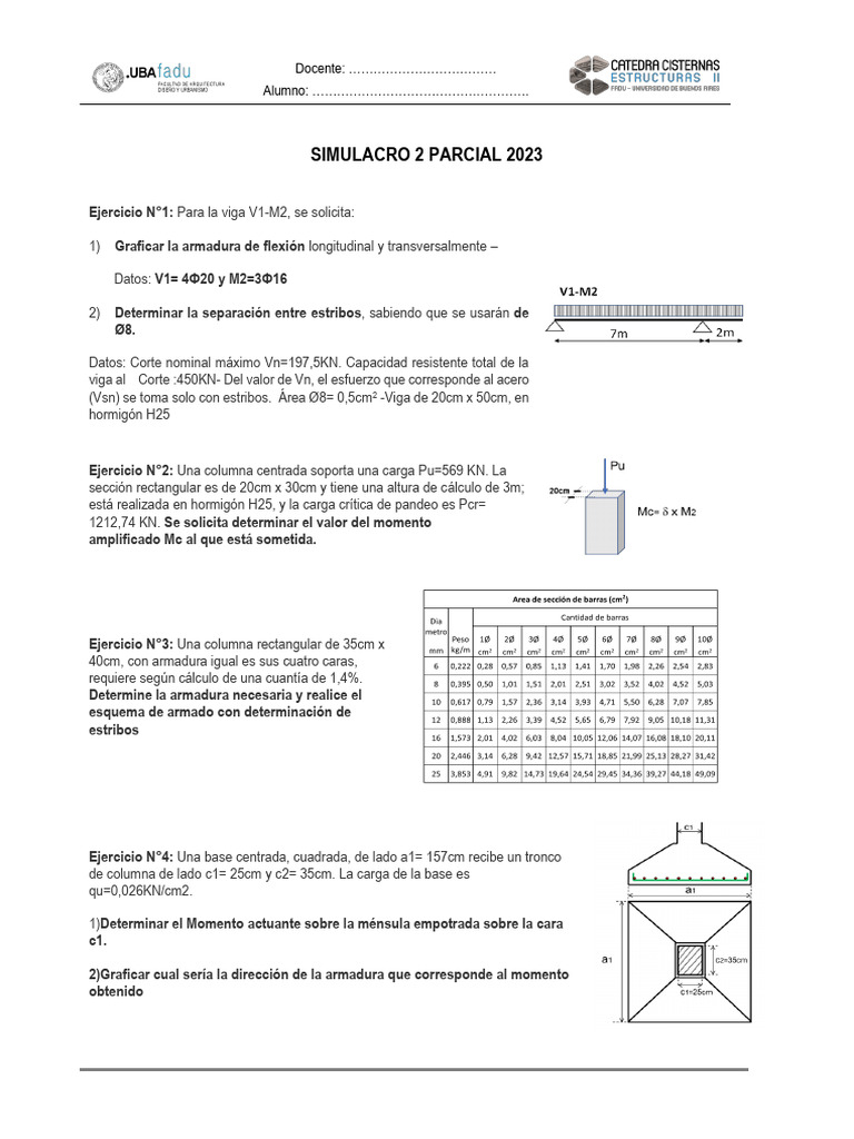 Simulacro 2 Parcial 2023 | PDF