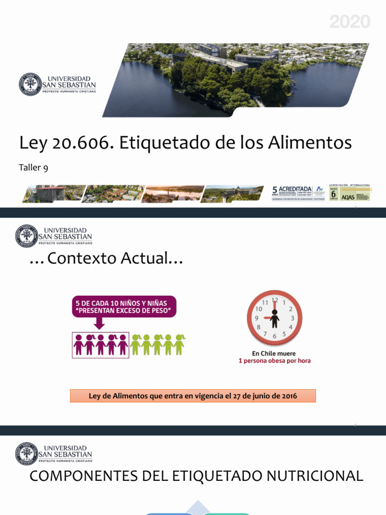 Taller 9 LEY 20606 | PDF | Nutrición | Dieta y nutrición