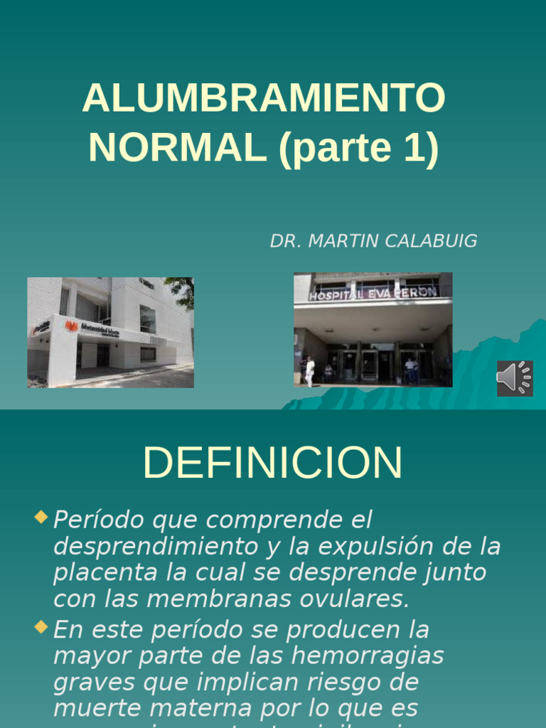 Alumbramiento Normal 1 | PDF