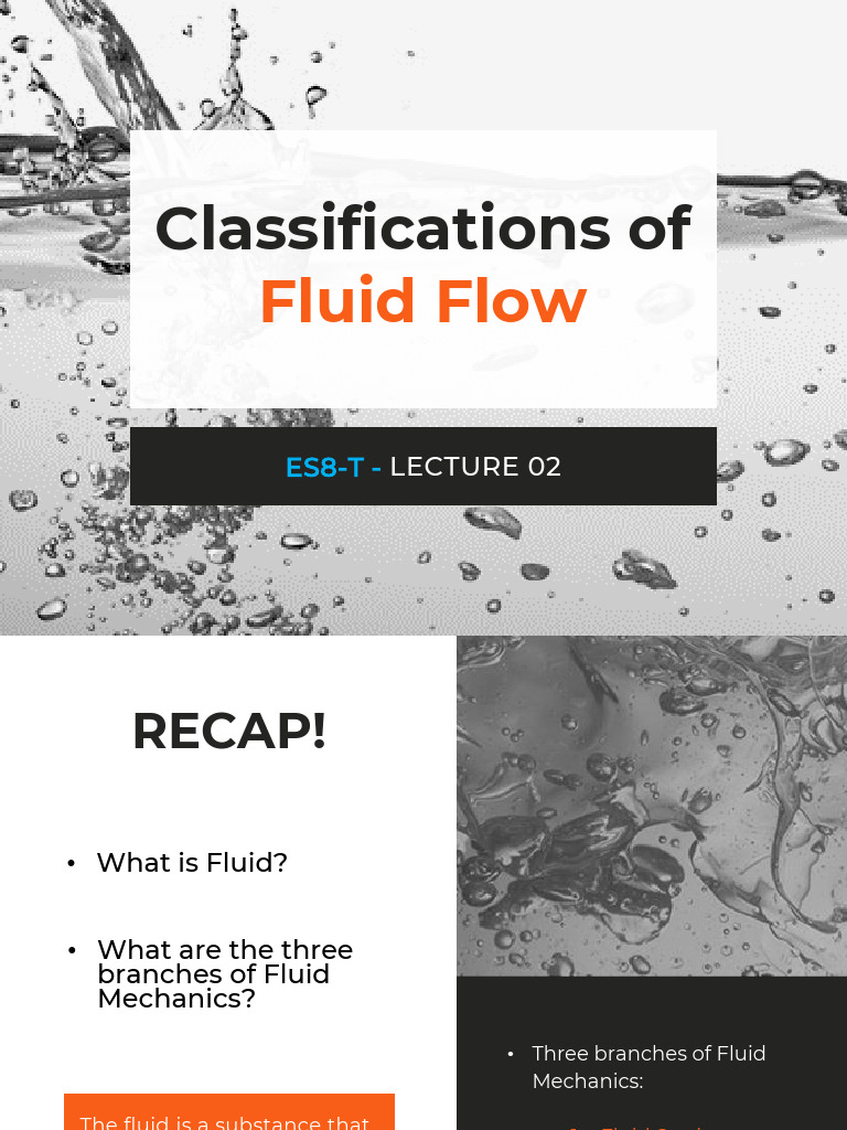 Classifications of Fluid Flow-1 | PDF | Fluid Mechanics | Fluid Dynamics