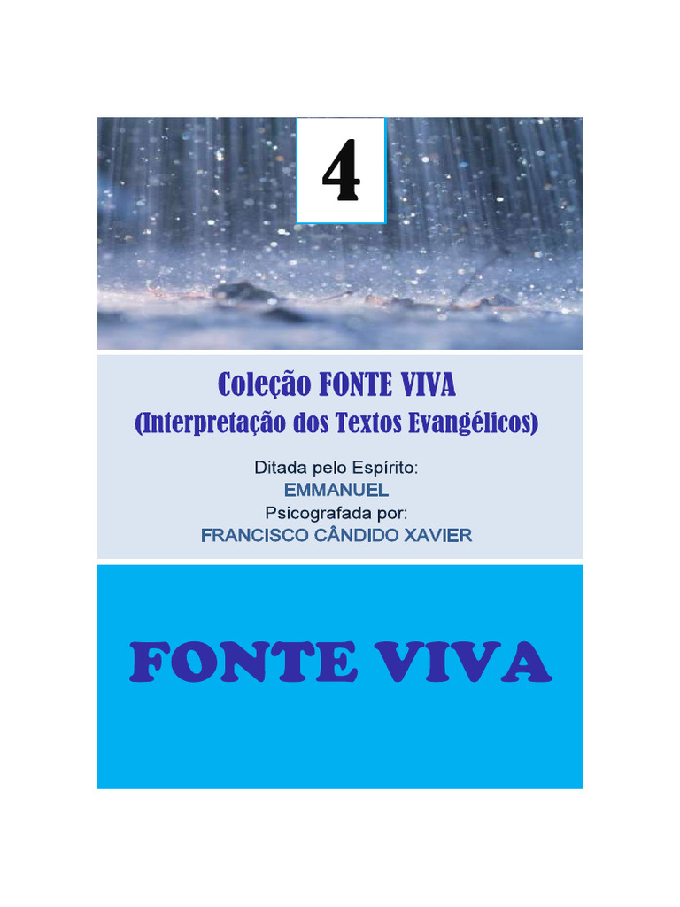 Fonte Viva Psicografia Chico Xavier Espi | PDF
