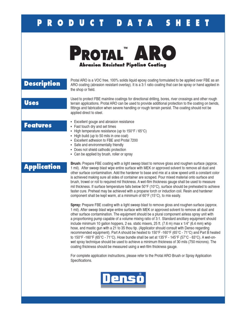 Denso-Protal-ARO | PDF | Coating | Materials