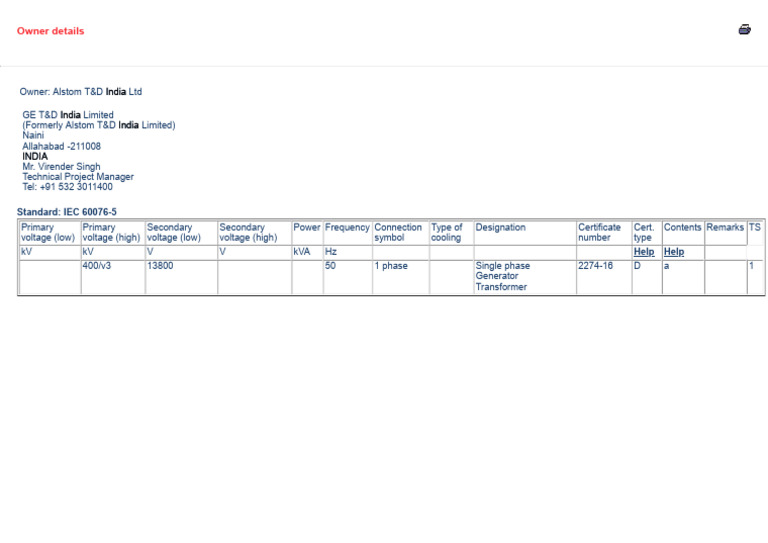 DNV GL Type Test Certificates GE GRID | PDF