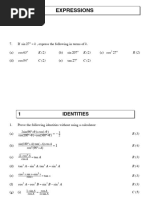 Trigonometric Identities Revision Booklet | PDF