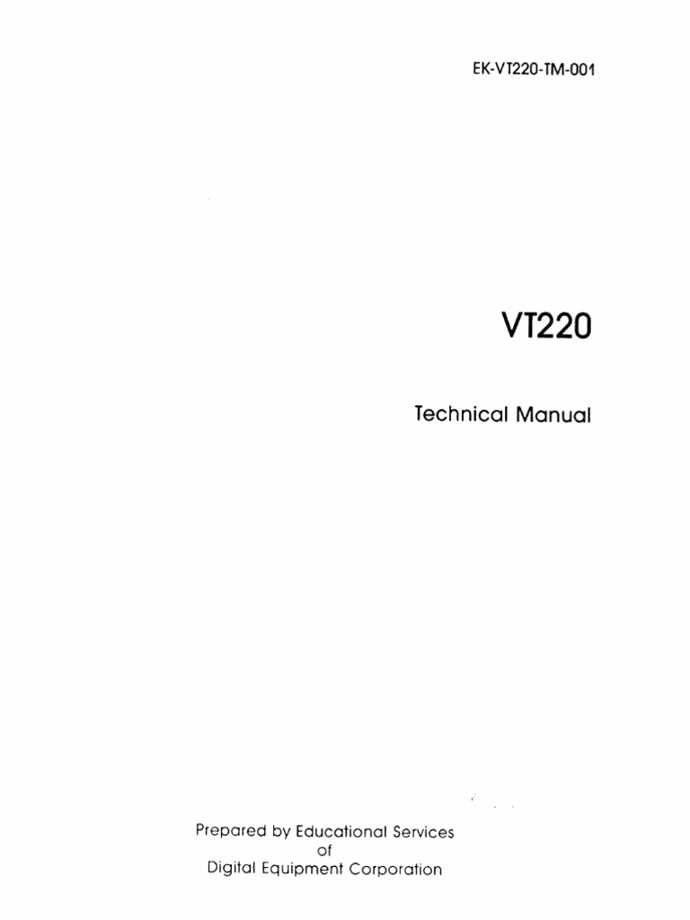 Ek vt220 TM 001 | PDF