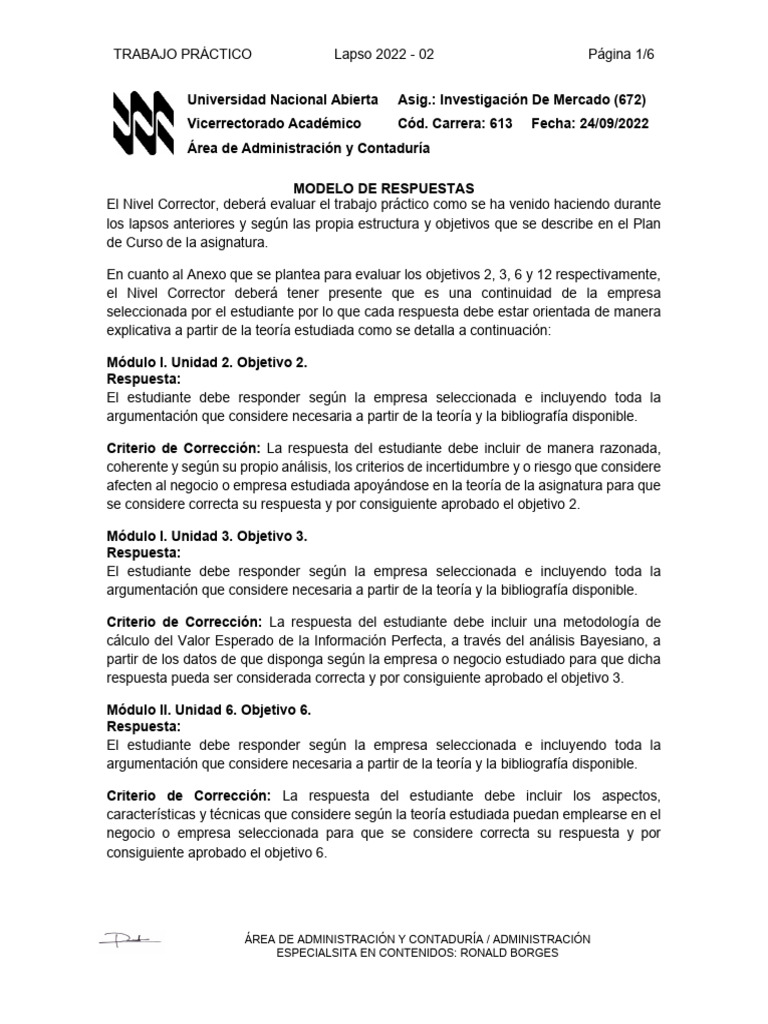 Modelo Resp. Codigo 672 | PDF | Business