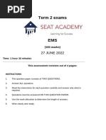 Ems Grade 7 Term 3 Controlled Test - Doc - Economic and Management ...