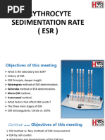 ESR Test Procedure and Principles | PDF | Medical Specialties ...