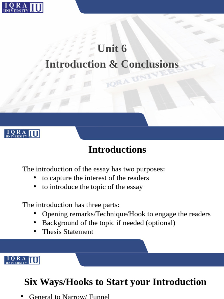 Crafting Effective Introductions & Conclusions | PDF | Essays | Syntax