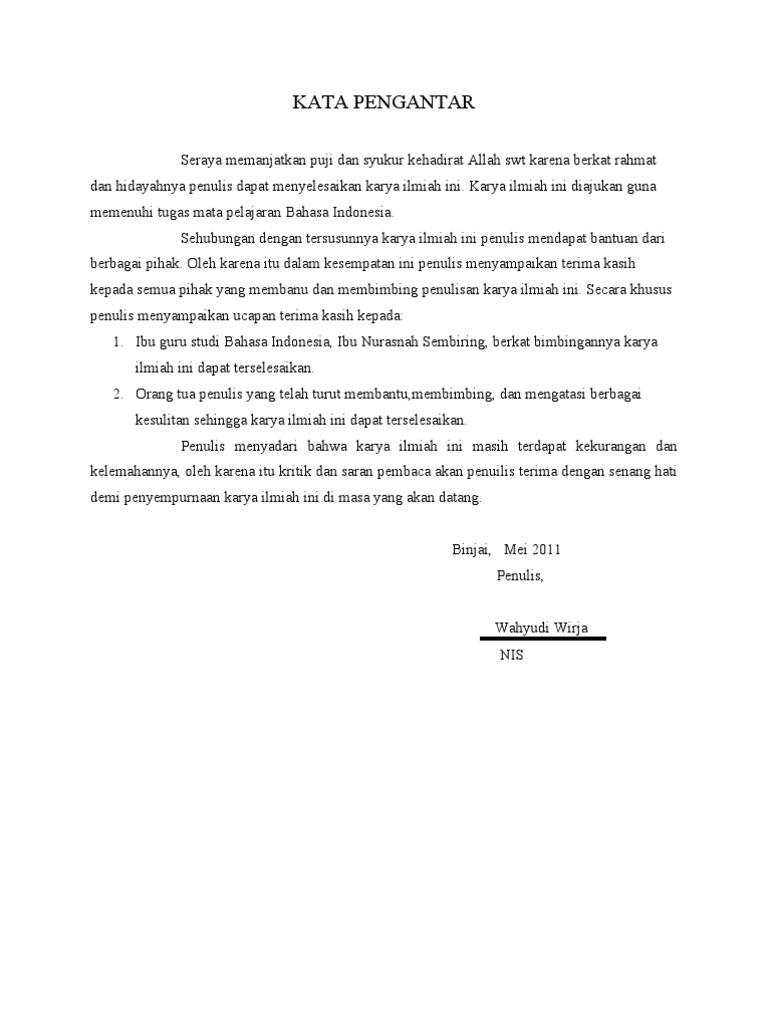 KATA PENGANTAR Kti | PDF