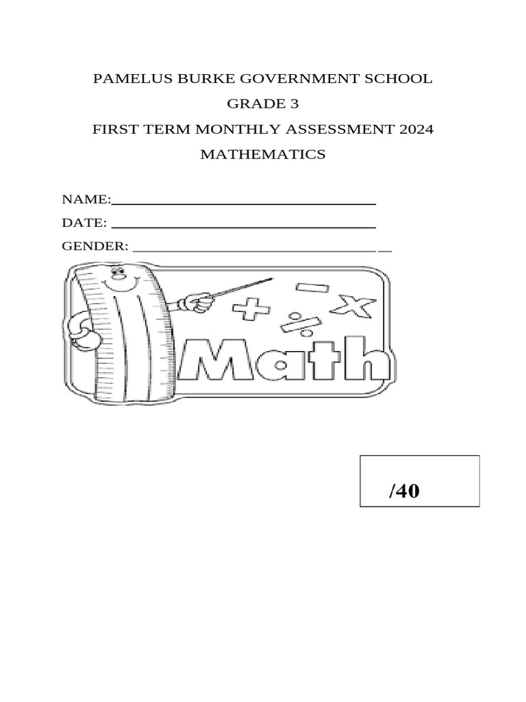 Grade 3 Math Assessment | PDF