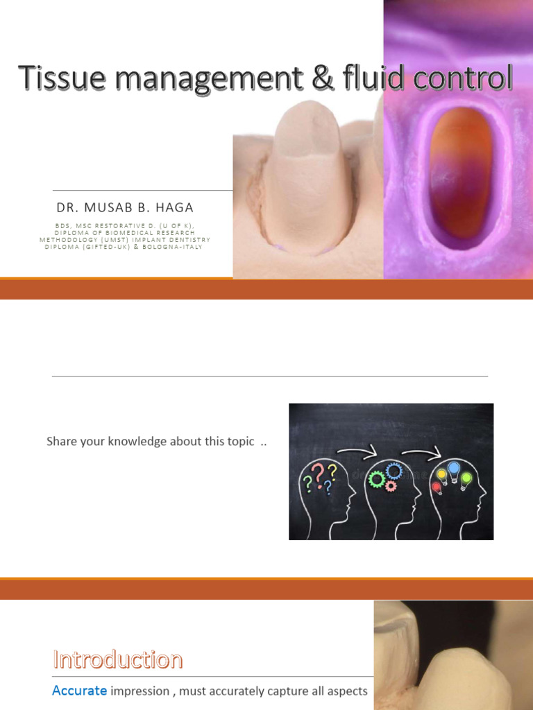 Tissue Management | PDF | Periodontology | Dentistry Branches