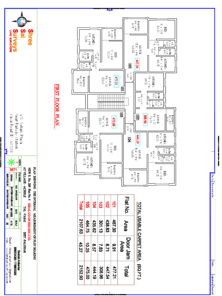 HIRAL APARTMENT INTERNAL FIRST FLOOR - Model | PDF