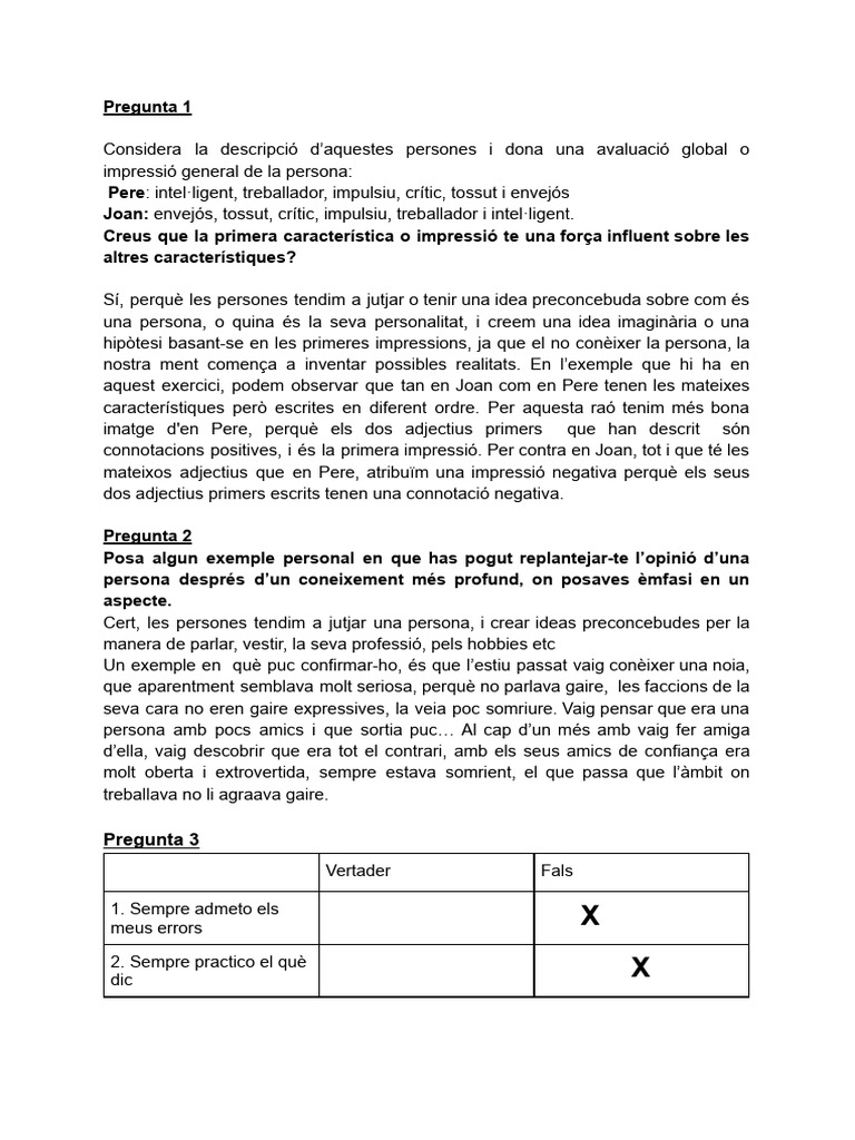 STD4 Personalitat | PDF